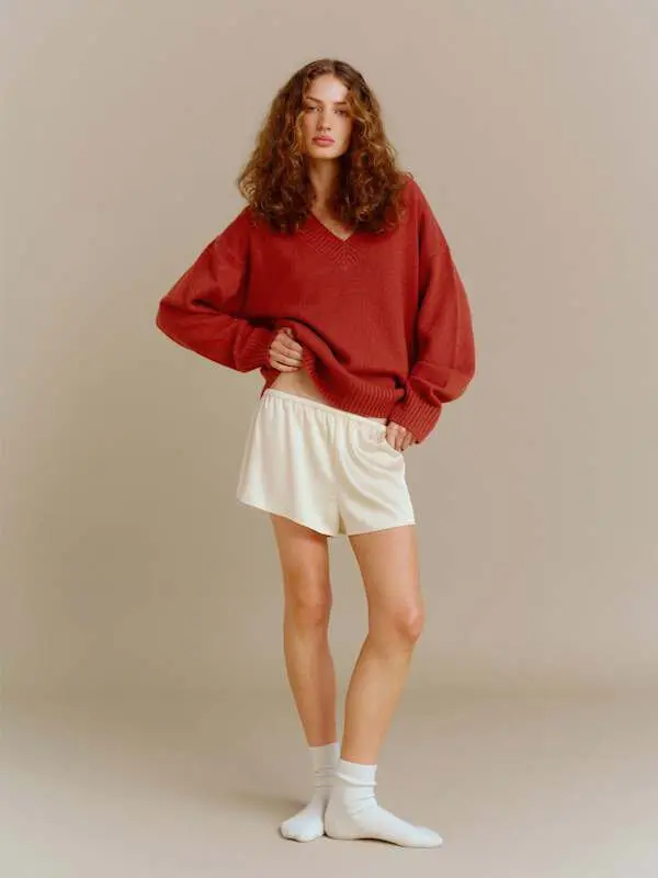 REFORMATION Gracie Satin Pajama Short