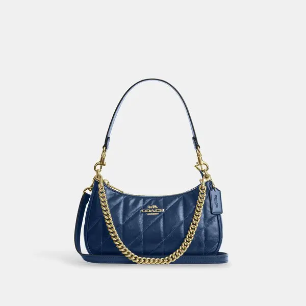 COACH OUTLET Teri Shoulder Bag With Quilting - Gold/deep Blue