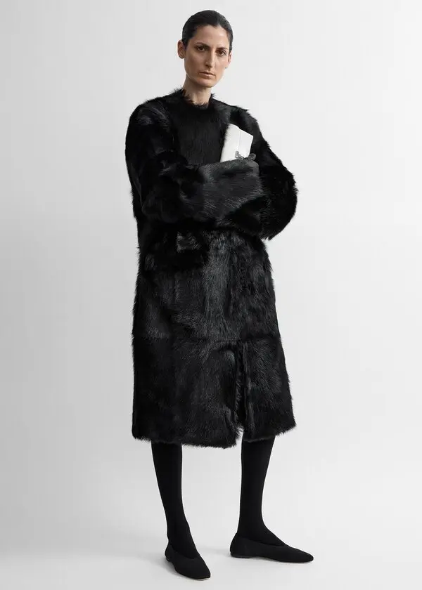 TOTEME Structured Shearling Coat