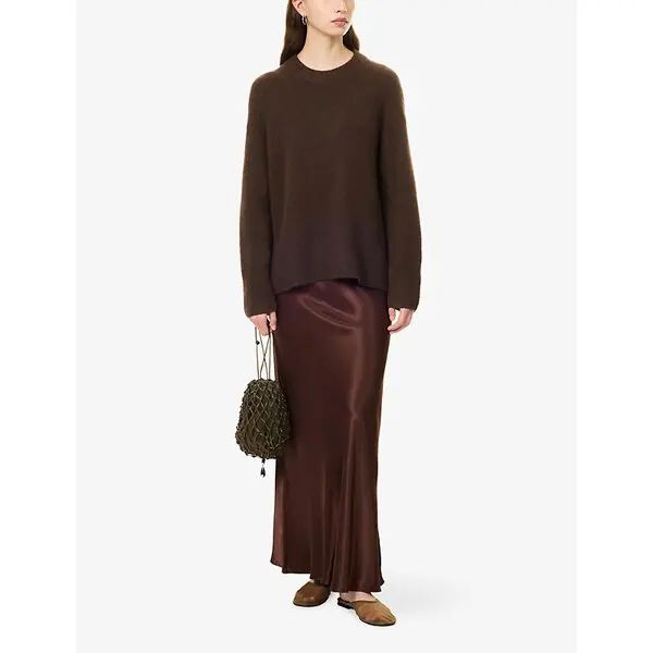 Rails Romina Bias-cut Satin Maxi Dress
