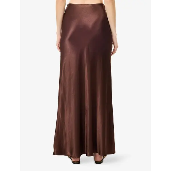 Rails Romina Bias-cut Satin Maxi Dress