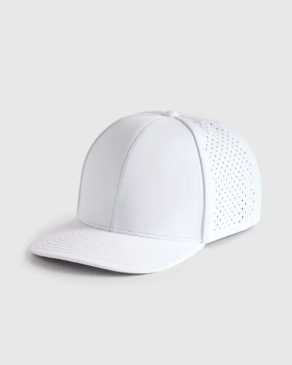 Quince Water Repellent Performance Baseball Cap - White