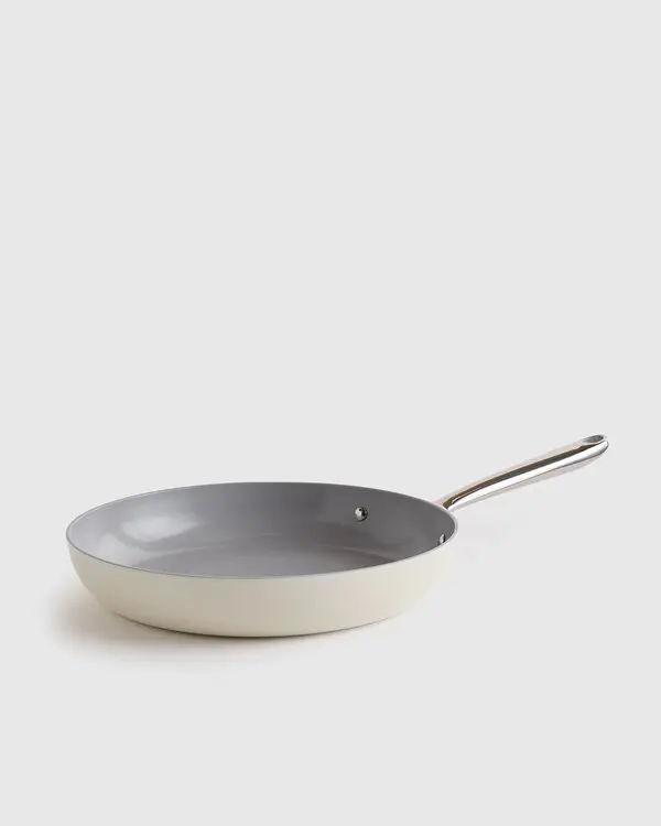 Quince Ceramic Nonstick 12" Frying Pan - Ivory