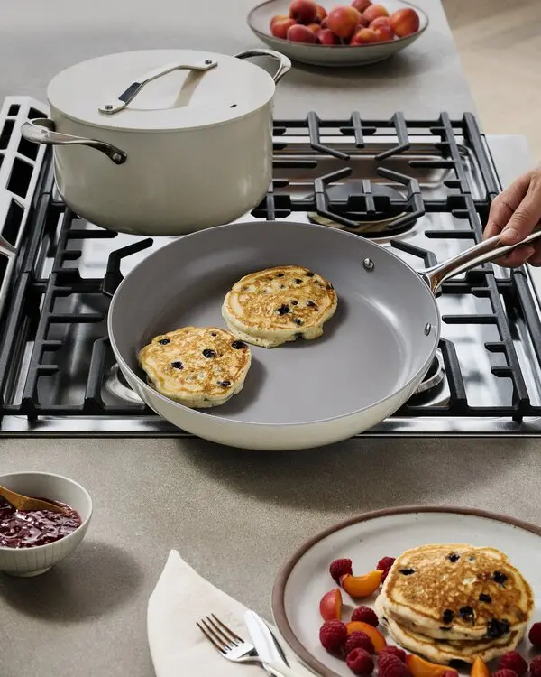 Quince Ceramic Nonstick 12" Frying Pan - Ivory