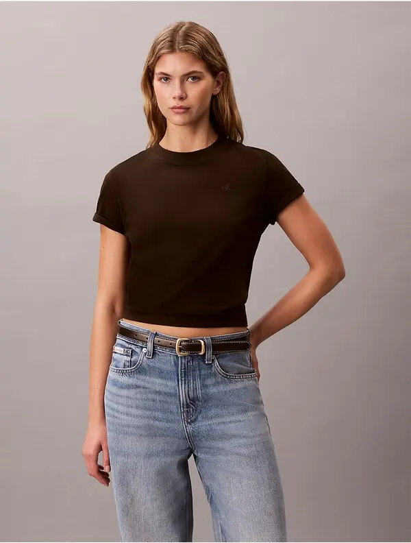 Calvin Klein Monogram T-shirt - Dark Coffee