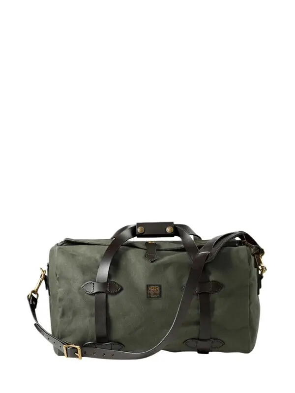Filson Twill Texture Top Handle Bag With Adjustable Shoulder Strap