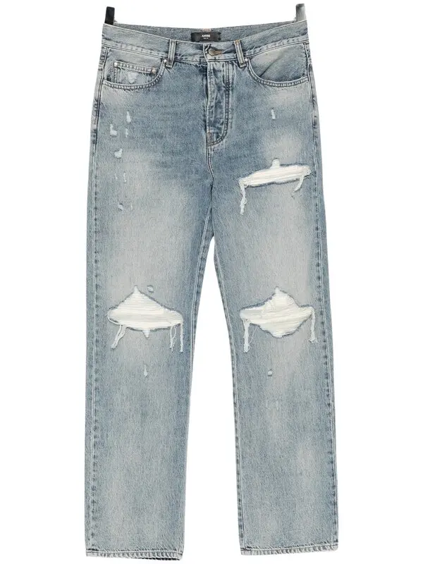 Amiri 100% Cotton Denim Jeans - Denim Blue