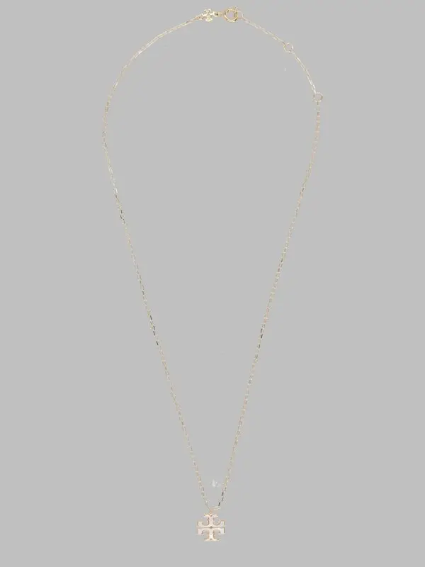 Tory Burch Logo Pendant Necklace - Gold