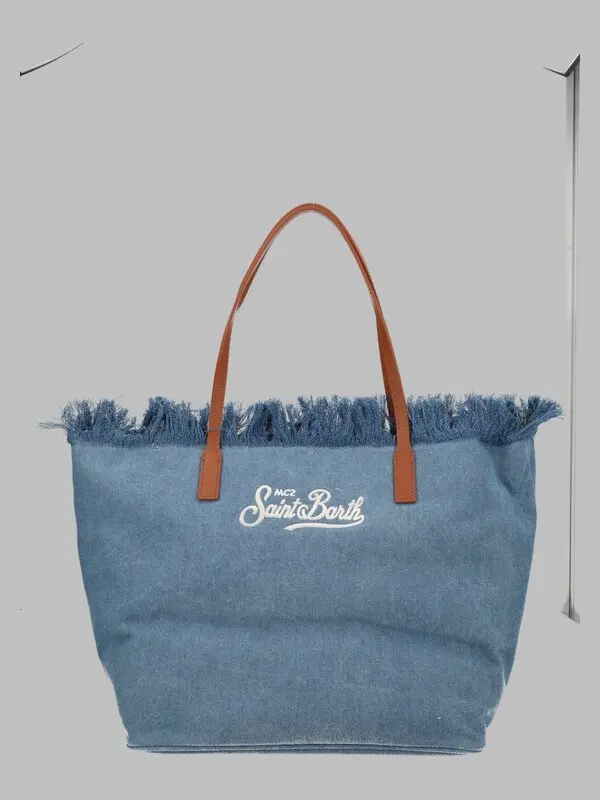 MC2 SAINT BARTH Frayed Tote Bag - Denim