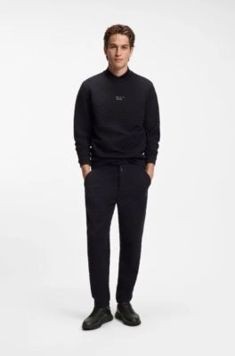 BOSS Porsche X Leather Sneakers With Perforated Details