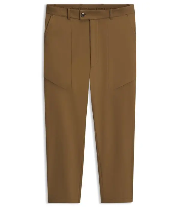 BOSS Porsche X Regular-fit Pants In Stretch Fabric