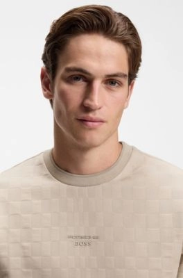 BOSS Porsche X Sweatshirt With Pasha Check Jacquard