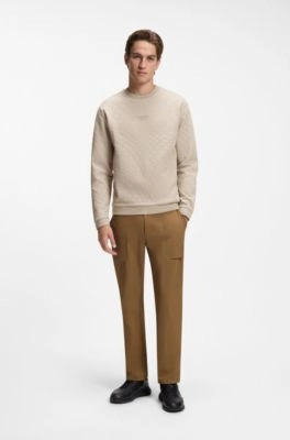 BOSS Porsche X Sweatshirt With Pasha Check Jacquard