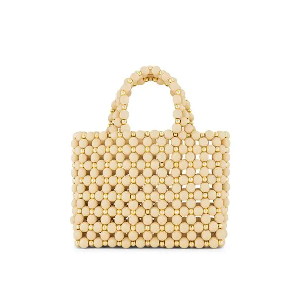 BELYED HANDCRAFT Bolda – Natural Wooden Bead Handbag Belyed