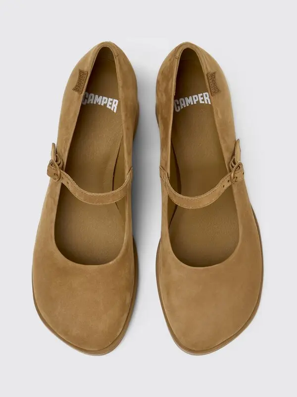 Camper Kora Suede Mary Jane Shoes