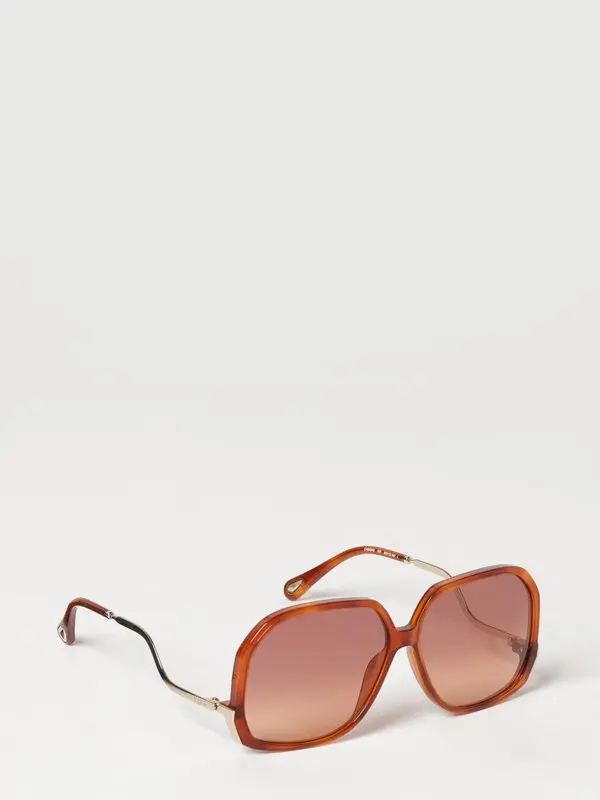 Chloé Cat-eye Butterfly Sunglasses In Acetate With Gradient Lenses - Brown