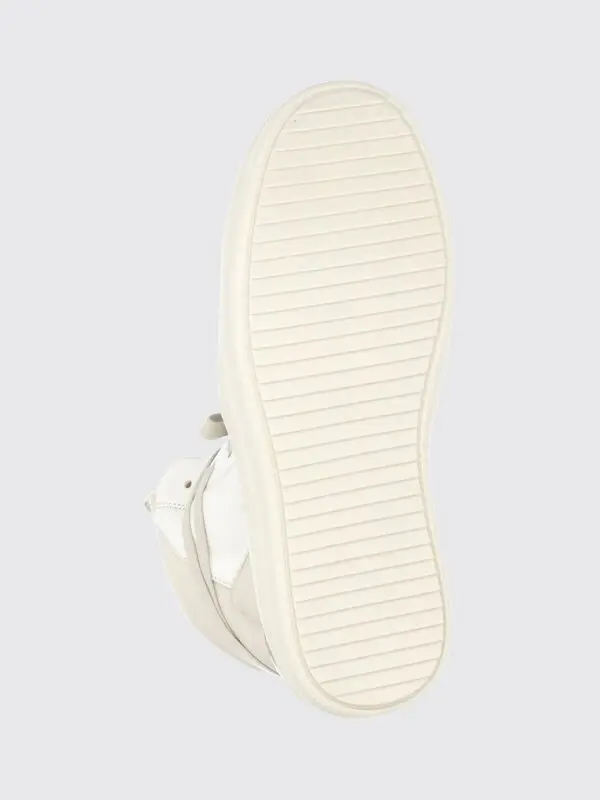 Rick Owens Bicolour Leather High-top Trainers With Padded Ankle