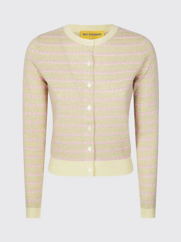 Guest In Residence Striped Cashmere Cardigan - Beige