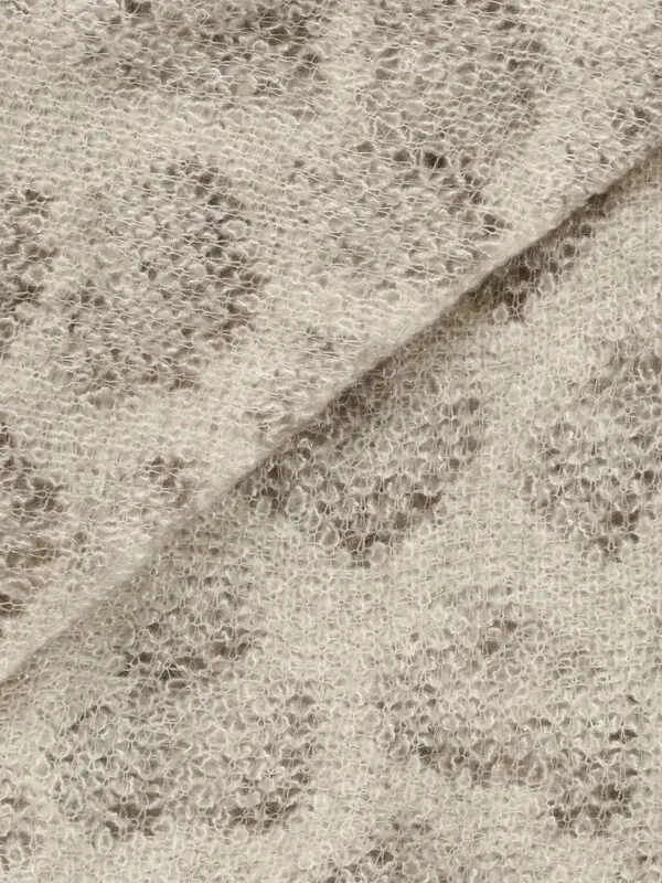 Avant Toi Abstract Jacquard Cashmere And Wool Blend Scarf