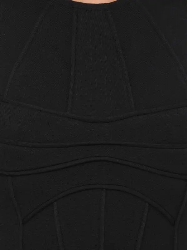 Attico Jersey Sheath Midi Dress