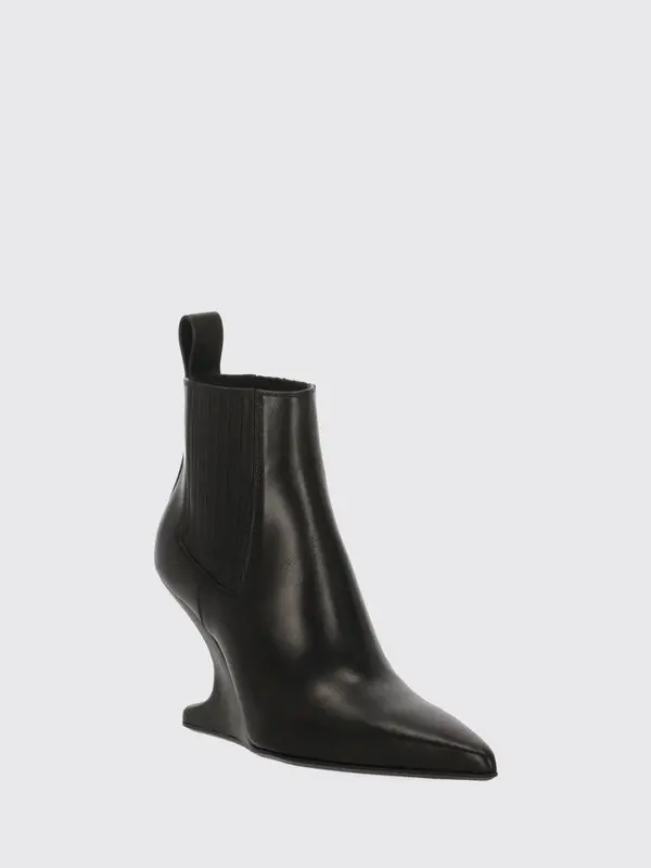 Rick Owens Leather Ankle Boots