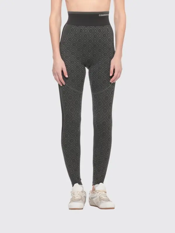 Casablanca High-waisted Logo Jacquard Stretch-tech Leggings