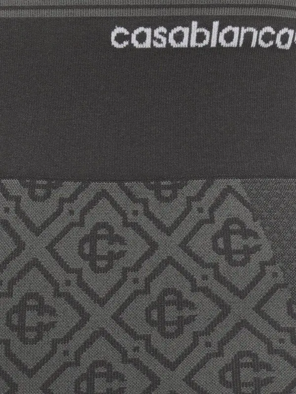 Casablanca High-waisted Logo Jacquard Stretch-tech Leggings