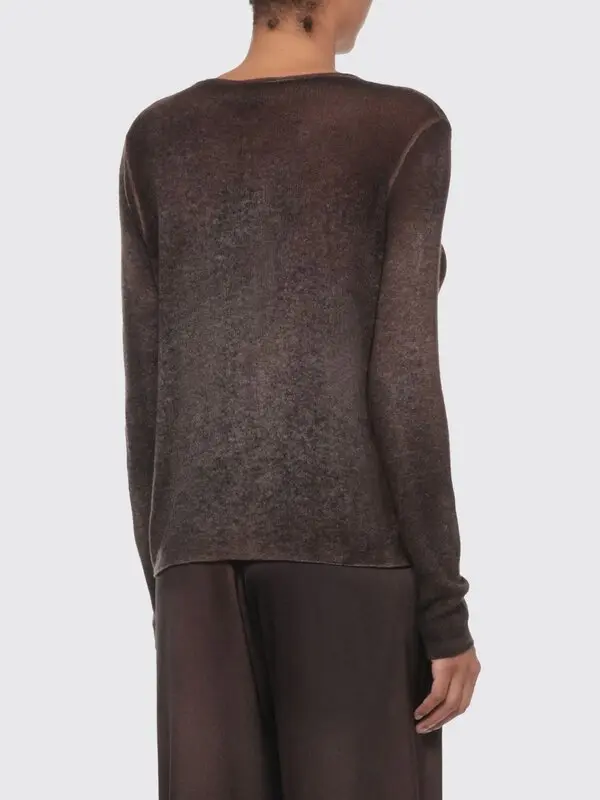 Avant Toi Crewneck Jumper In 100% Cashmere With Abstract Motif