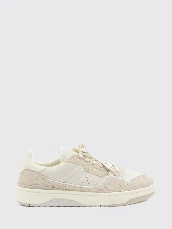 Axel Arigato Clay Low Top Leather And Suede Sneakers With Mesh Inserts