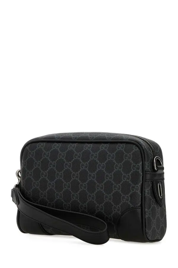 Gucci Printed Canvas Small Gg Emblem Crossbody Bag