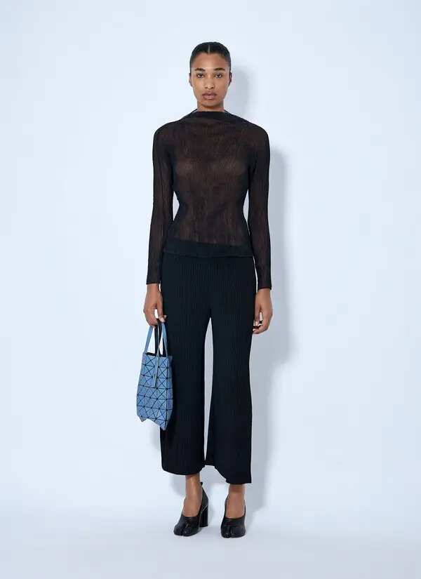 Issey Miyake Sheer Pleated Top