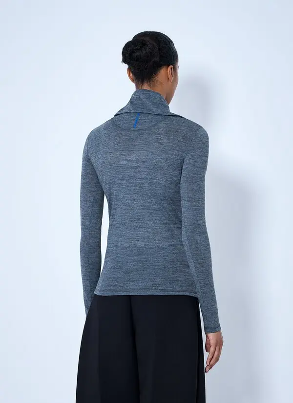 JIL SANDER Quarter-zip Long Sleeve Top