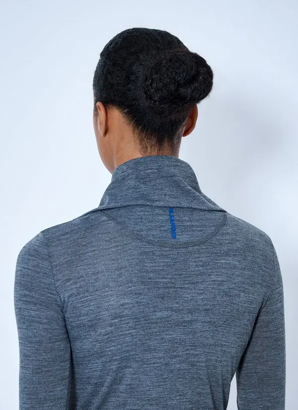 JIL SANDER Quarter-zip Long Sleeve Top
