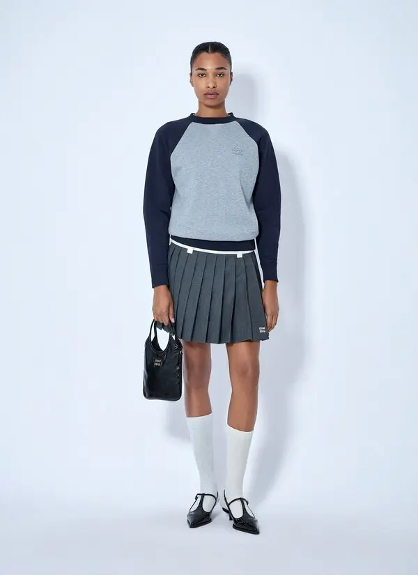 Miu Miu Raglan Sleeve Sweatshirt