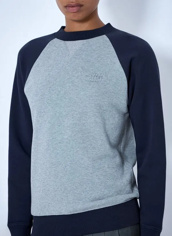 Miu Miu Raglan Sleeve Sweatshirt