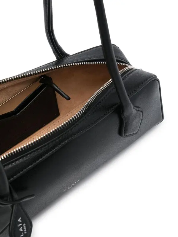 Alaïa Le Teckel Small Bag In Leather - Black