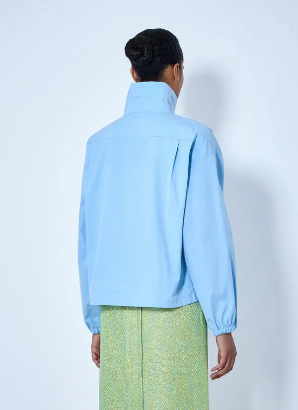 Marni High-collar Buttoned Pullover - Blue