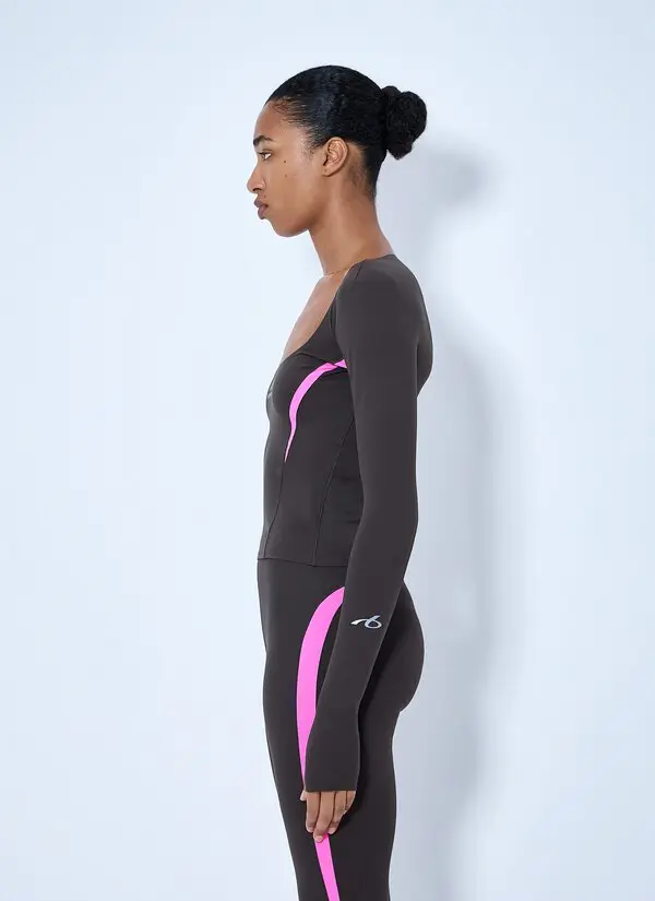 Balenciaga Long Sleeve Fitted Top