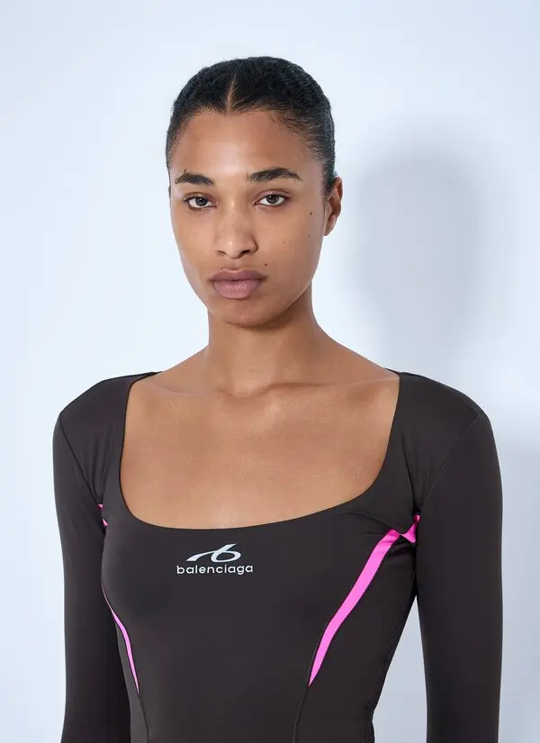 Balenciaga Long Sleeve Fitted Top