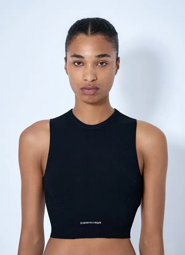 Balenciaga Fitted Cut Top