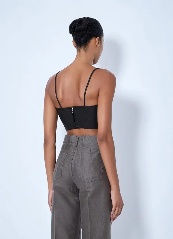 Rick Owens Leather Crop Top