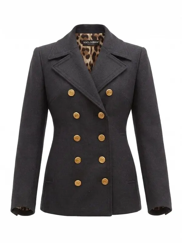 Dolce & Gabbana Double-breasted Wool Blazer - Multicolor