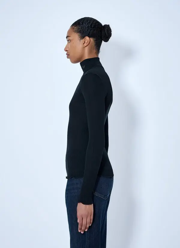 Prada Ribbed Turtleneck Top