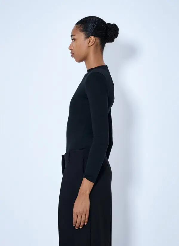 JIL SANDER Wool Bodysuit With Long Sleeves