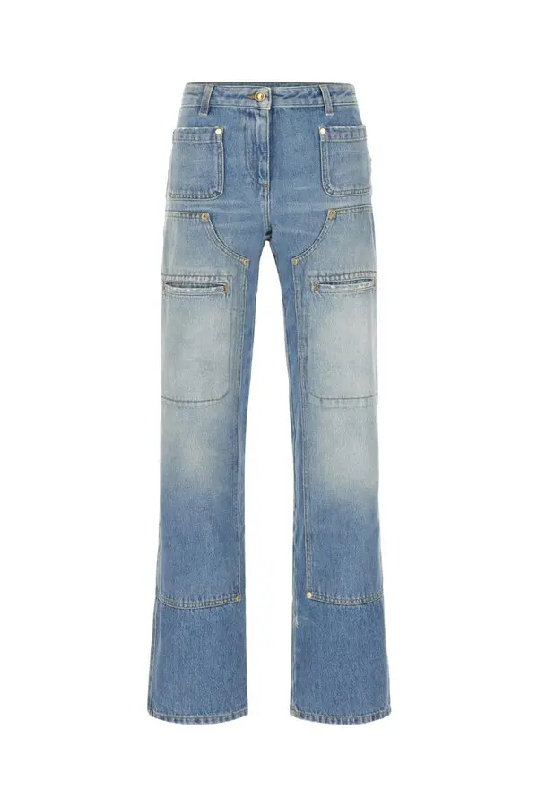 Palm Angels Cargo Straight Jeans - Multicolor