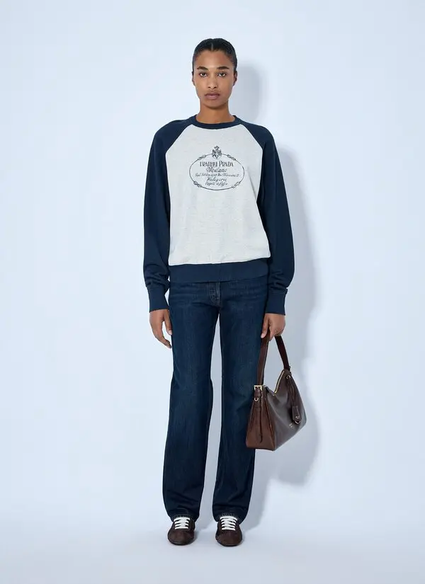 Prada Cotton Crew-neck Sweatshirt