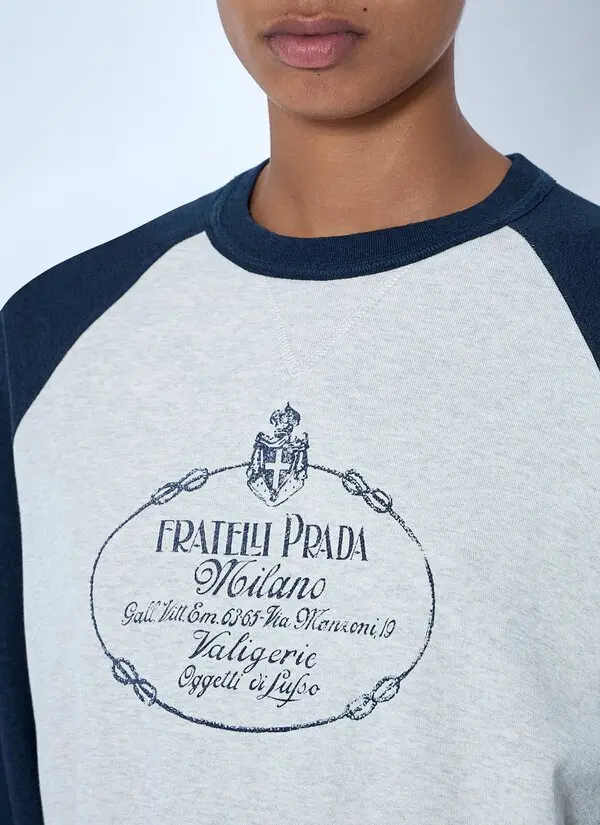 Prada Cotton Crew-neck Sweatshirt
