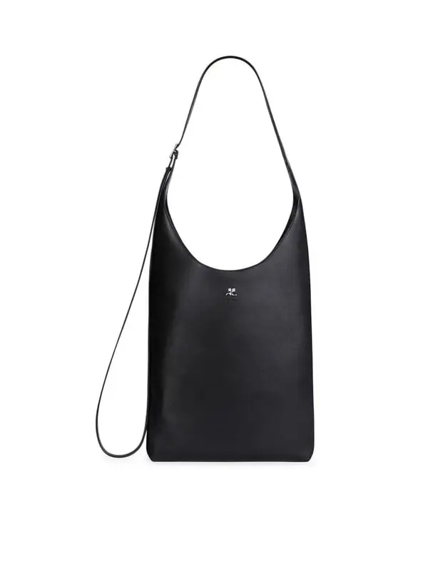 COURREGES Large Melt Leather Tote Bag
