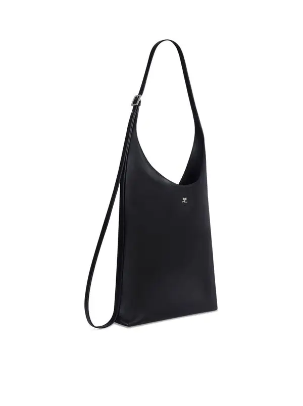 COURREGES Large Melt Leather Tote Bag