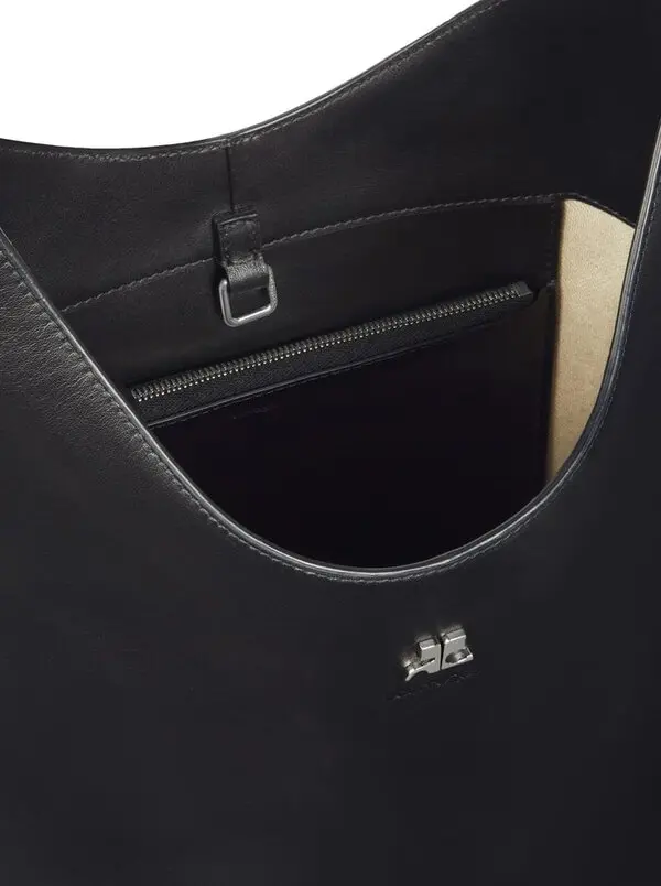 COURREGES Large Melt Leather Tote Bag